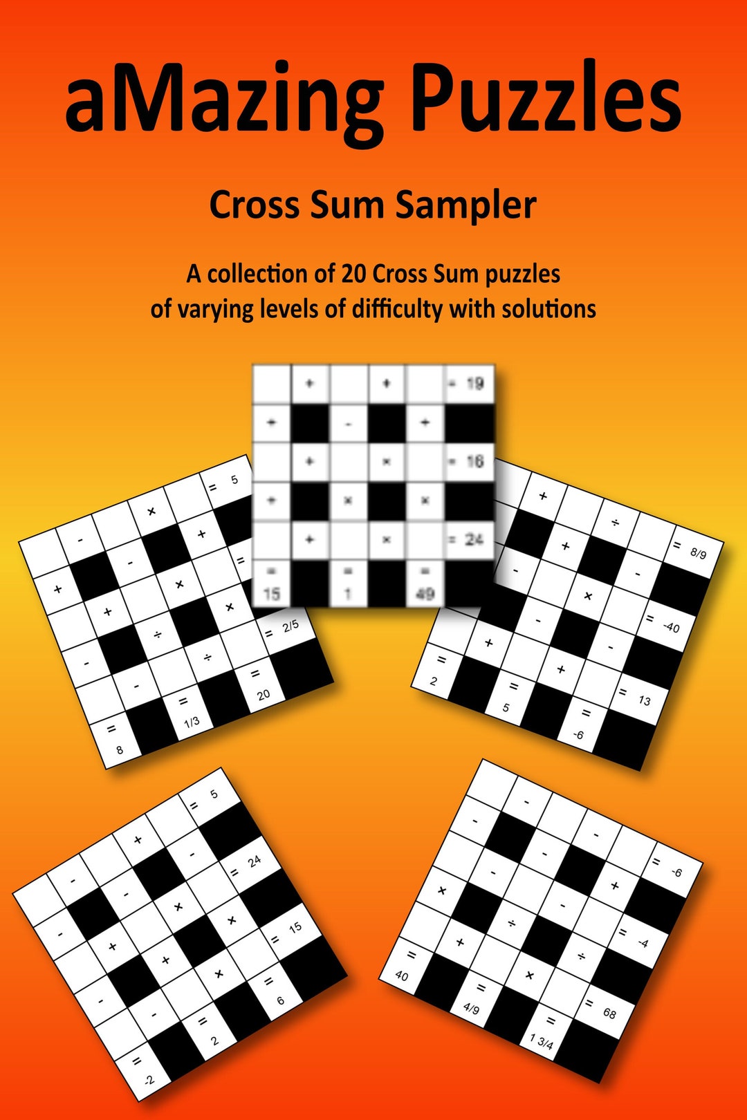 Cross Sum Sampler Pack Cross Sum Puzzles 20 to Solve Home Printable ...