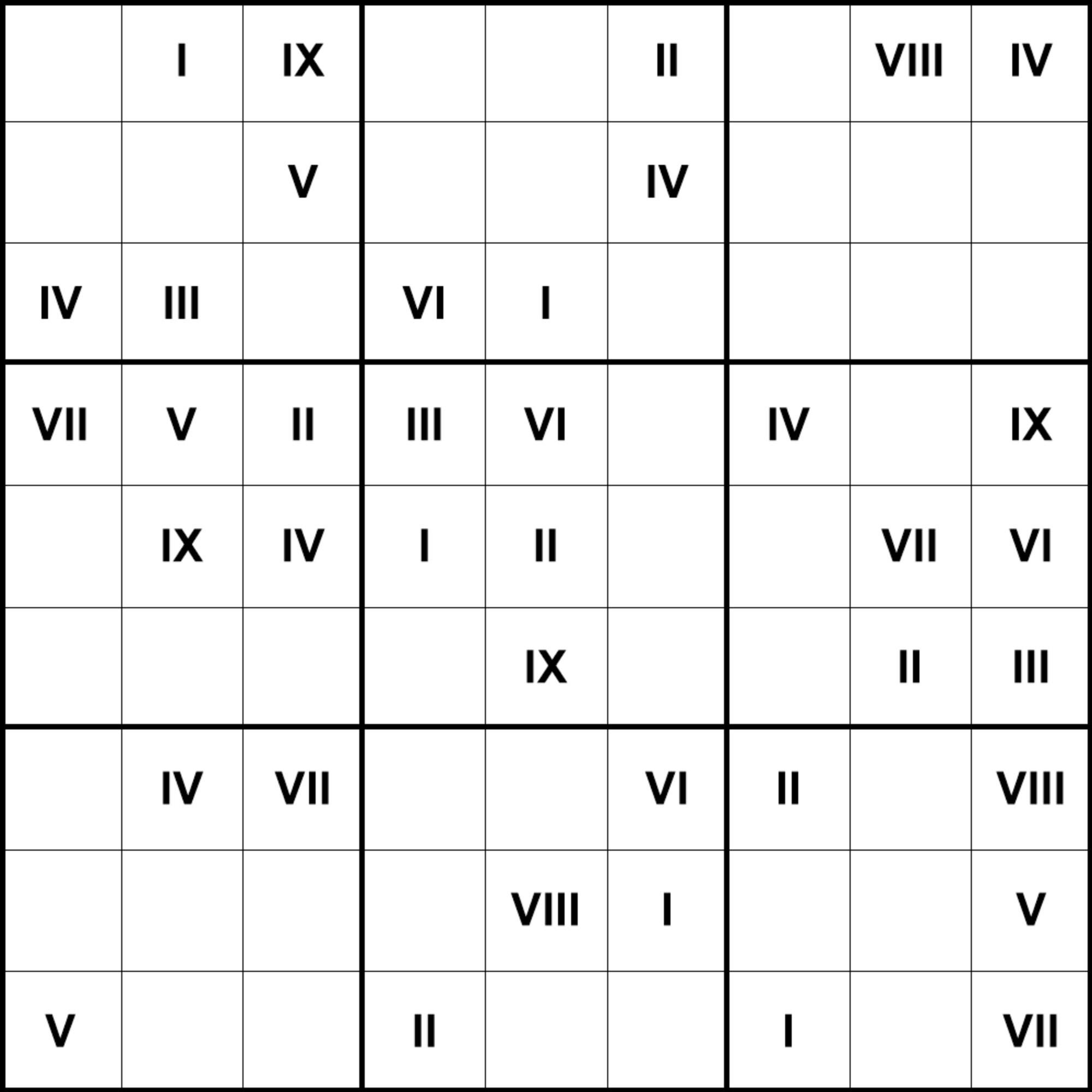 Amazing Roman Numeral Sudoku 140 Puzzles Volume 1 - Very Easy Normal ...