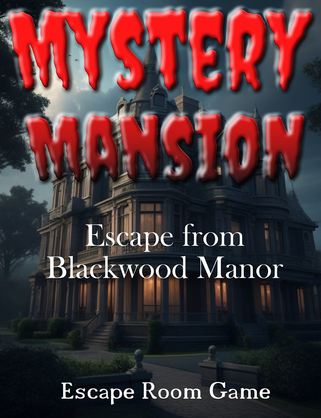 Mystery Mansion Escape Room Game: Blackwood Manor Printable (age 8+) - Etsy