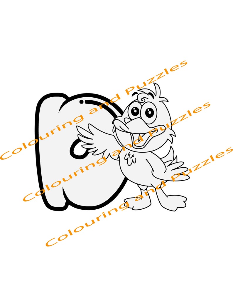 Children's Colouring Book ABC Animal Alphabet Colouring Home Printable ...