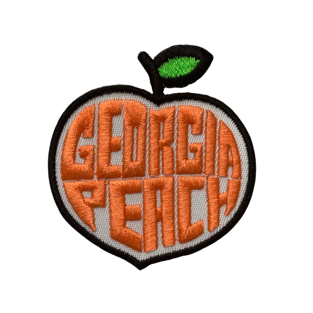 Georgia Peach/iron-on Patch/embroidered Patch - Etsy