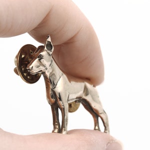 Vakkancs Doberman (dog Breed) Pin - Solid Sterling Silver or Bronze - Etsy