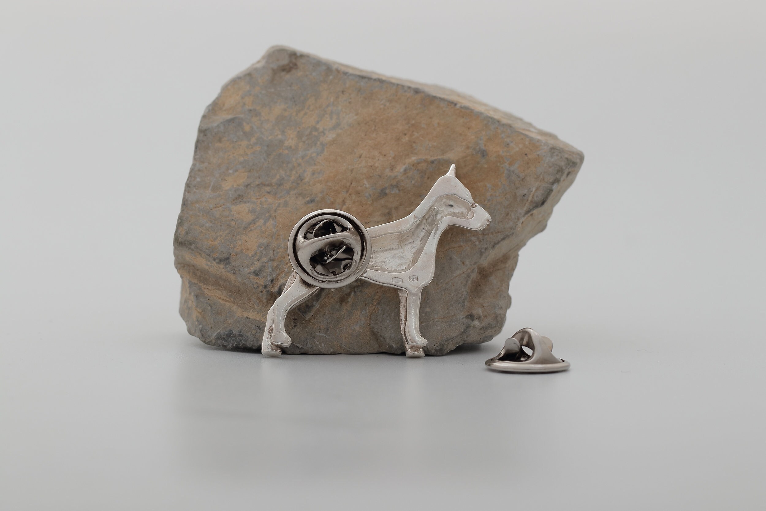 Vakkancs Doberman (dog Breed) Pin - Solid Sterling Silver or Bronze - Etsy