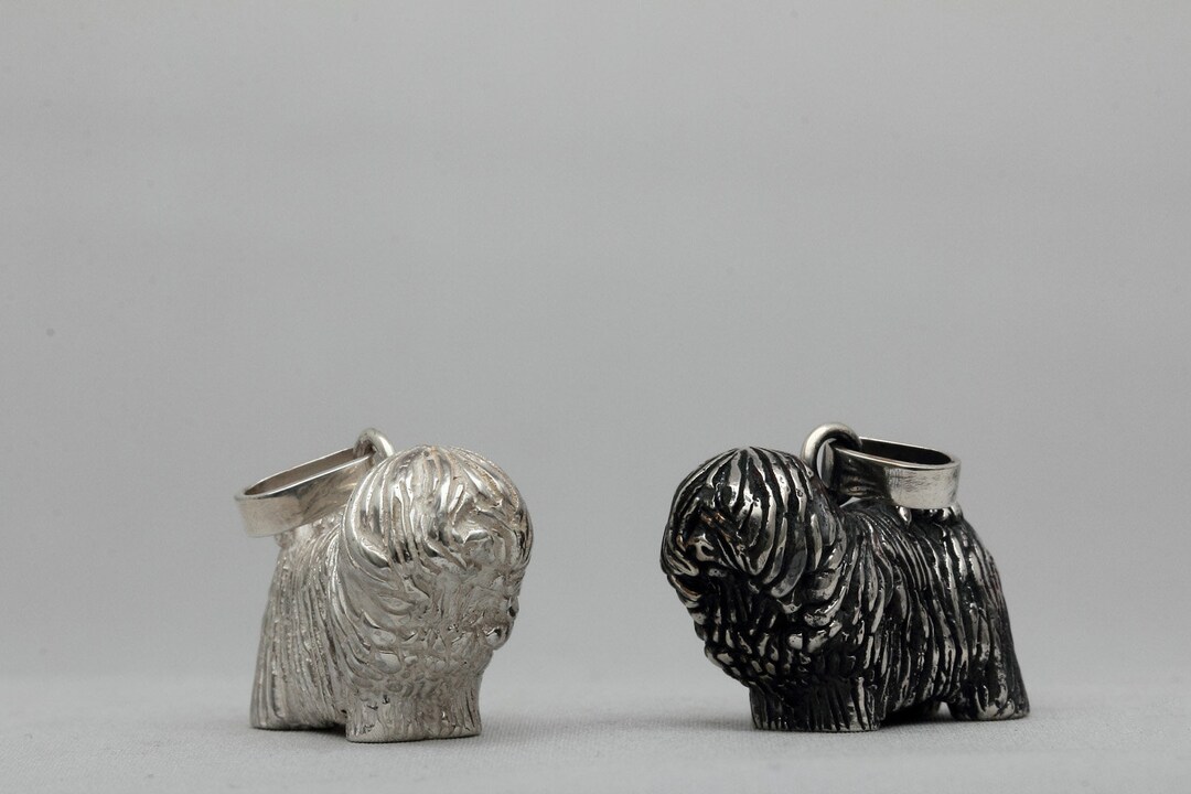 Vakkancs Hungarian (dog Breed) Puli Pendant (solid Sterling Silver, 3D ...