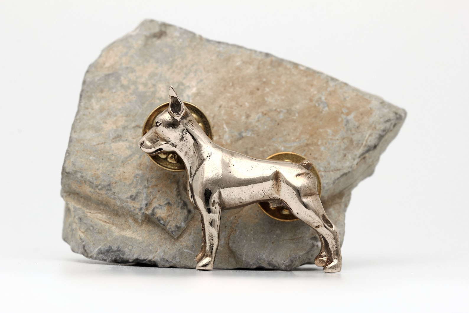 Vakkancs Doberman (dog Breed) Pin - Solid Sterling Silver or Bronze - Etsy
