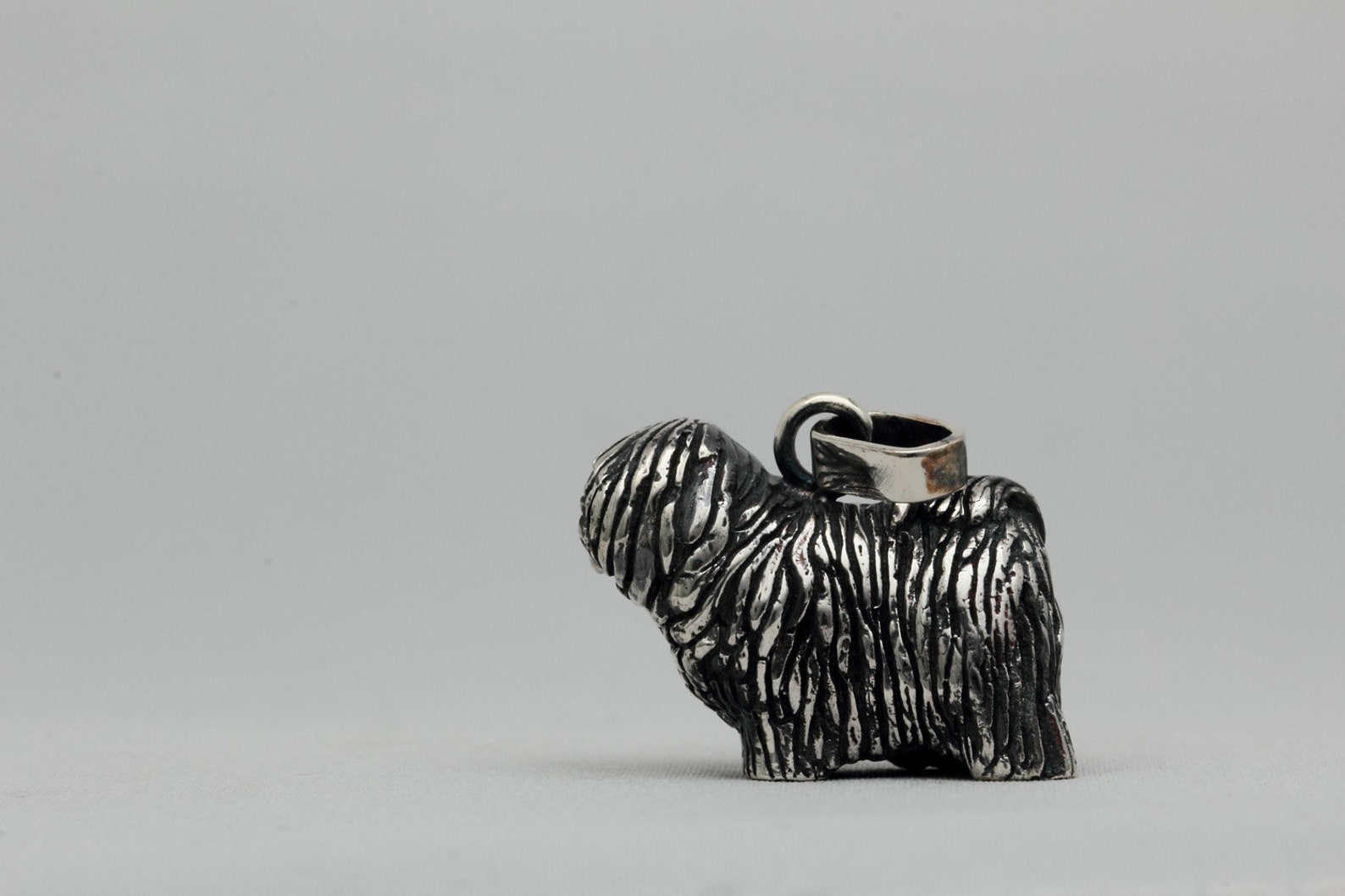 Vakkancs Hungarian (dog Breed) Puli Pendant (solid Sterling Silver, 3D ...