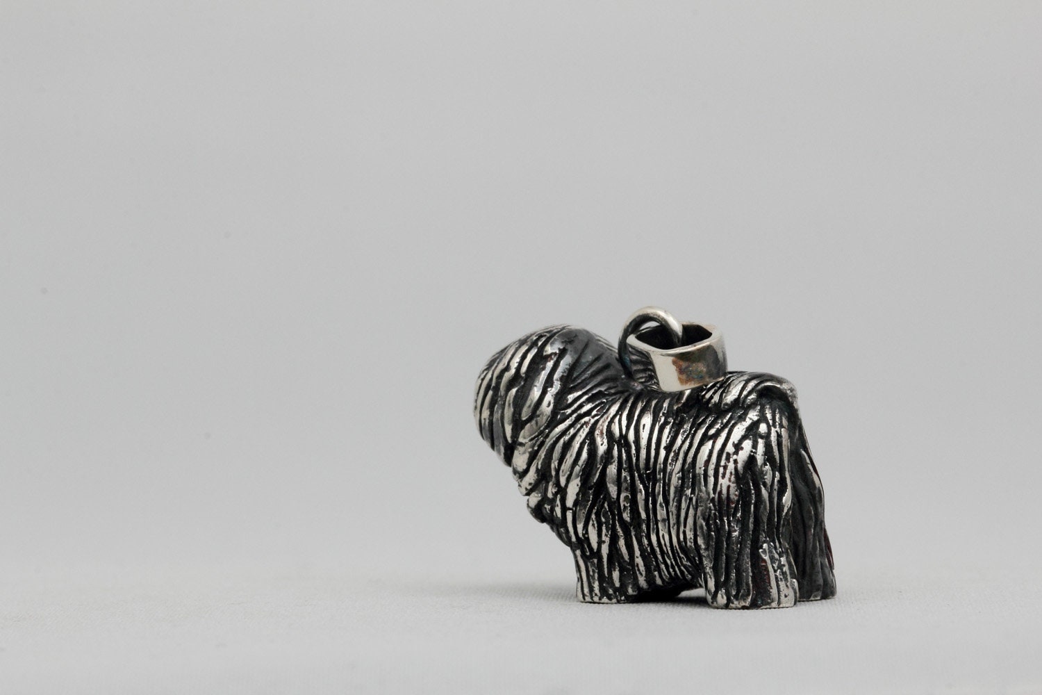Vakkancs Hungarian (dog Breed) Puli Pendant (solid Sterling Silver, 3D ...