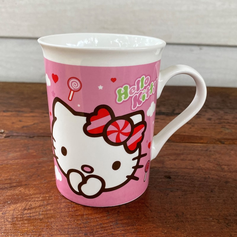 Hello kitty mug - Etsy