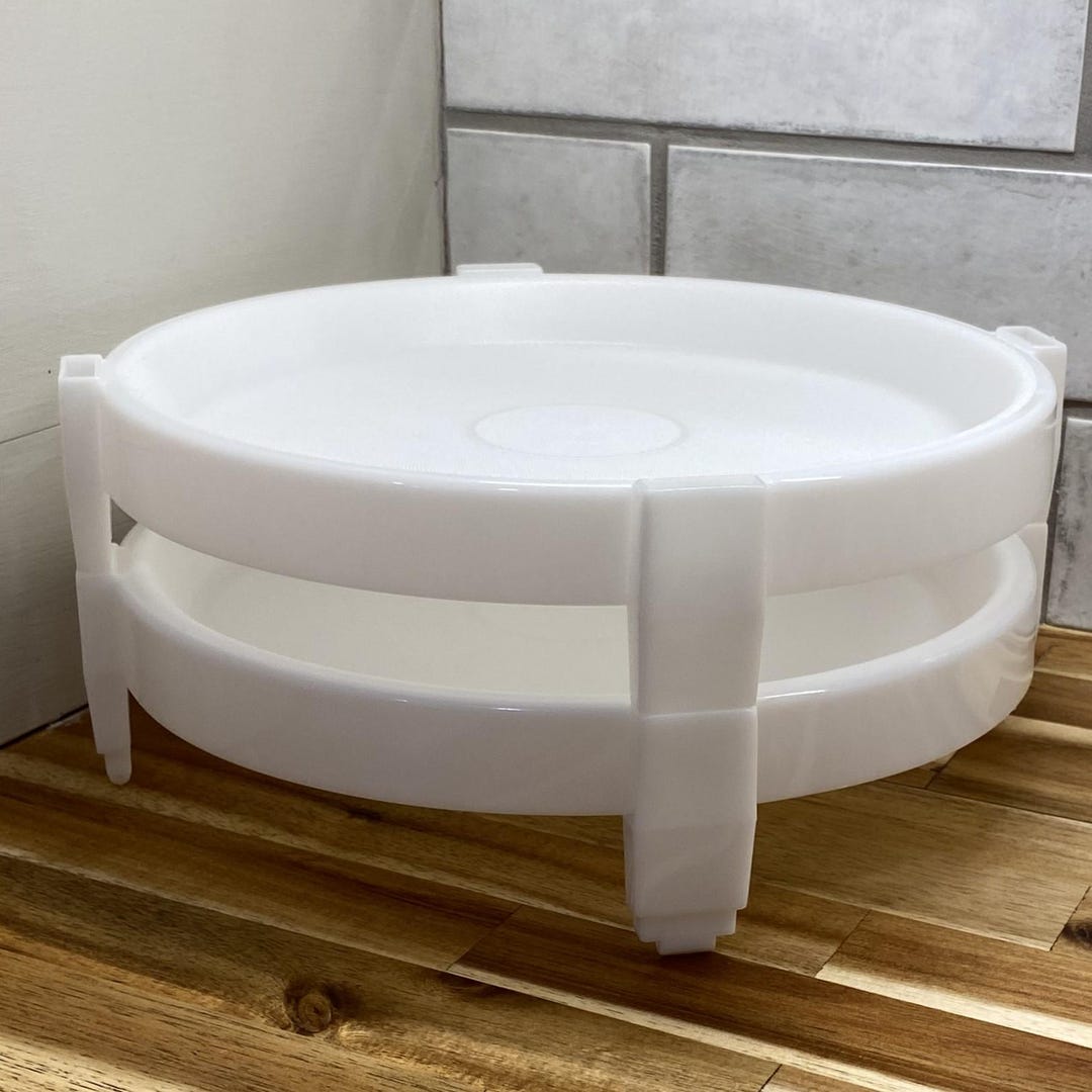 Vintage Tupperware Divide-a-rack Set of 2 Pie Stackers Pie Racks White ...