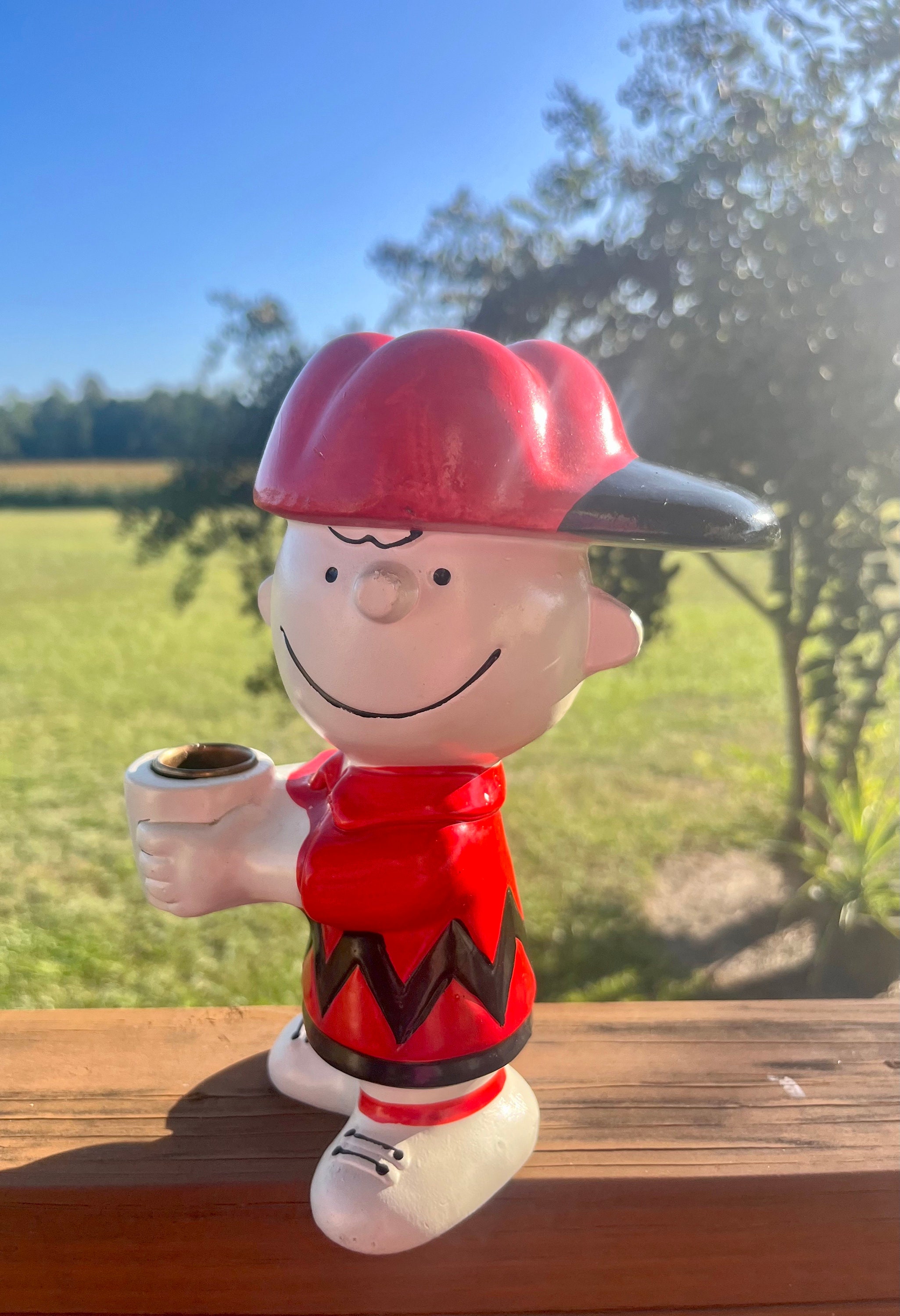 Vintage Hallmark Charlie Brown Candle Holder, Peanuts Collectible, Made ...