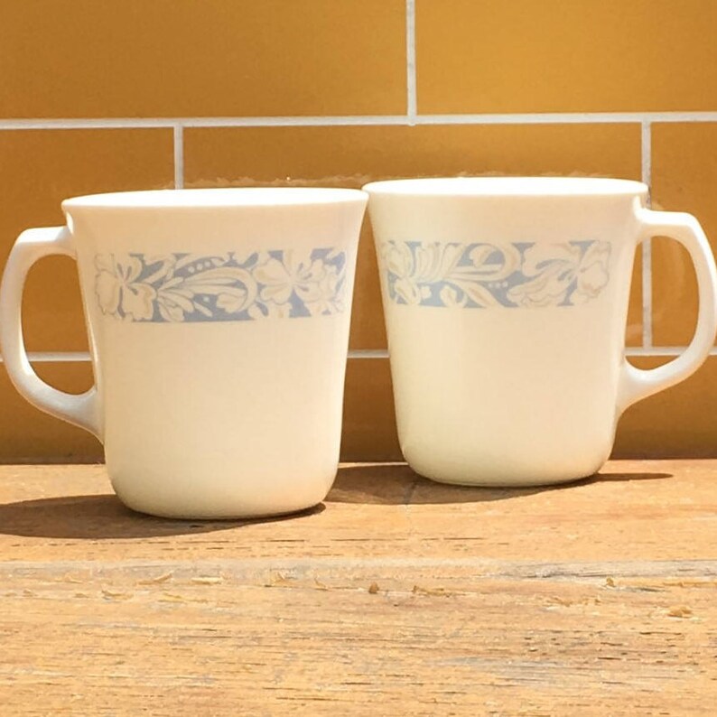 7pc Set 10oz Corning Mugs Sea and Sand Vintage Corning Coffee - Etsy