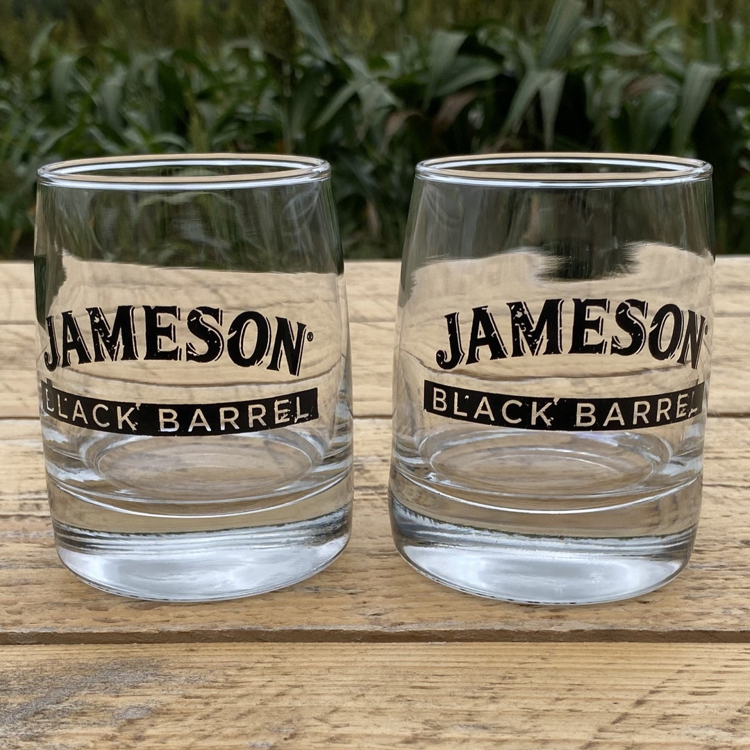2pc Set 10oz Jameson Black Barrel Blended Irish Whiskey Rocks - Etsy