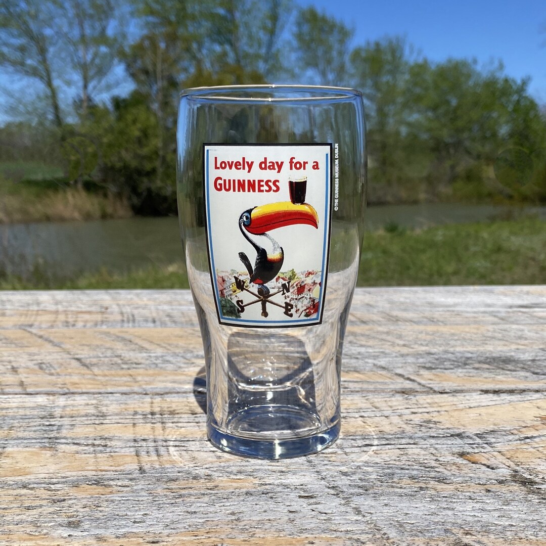 The Guinness Museum Dublin Pint Glass Lovely Day for A Guinness Toucan ...