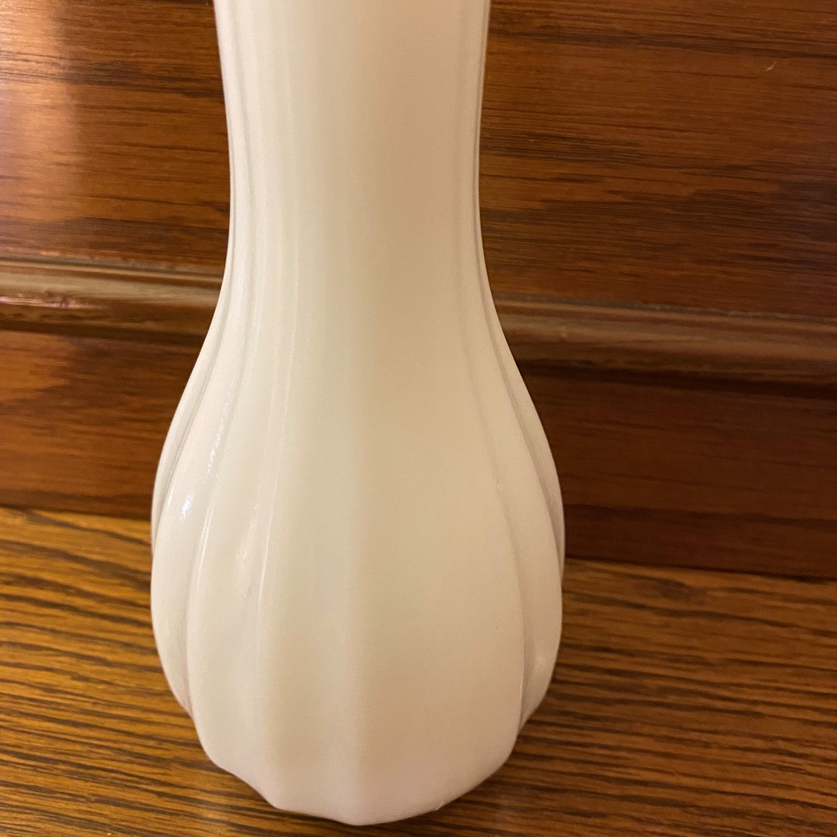 Pointed Milk Glass Vase White Pressed Glass Bud Vase Ribbed | Etsy