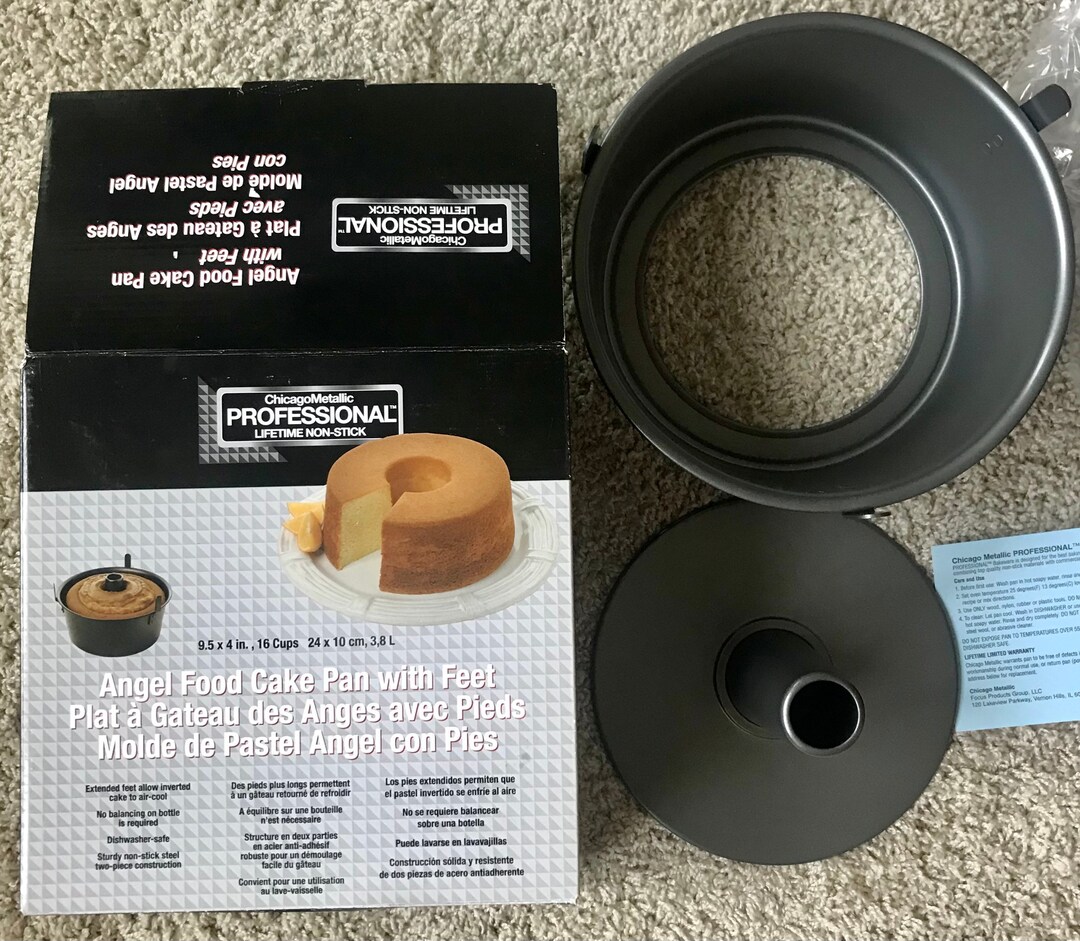 Footed Bundt Cake Pan Angel Food Cake Pan W/ Feet 9.5x4 16 Cups Chicago ...