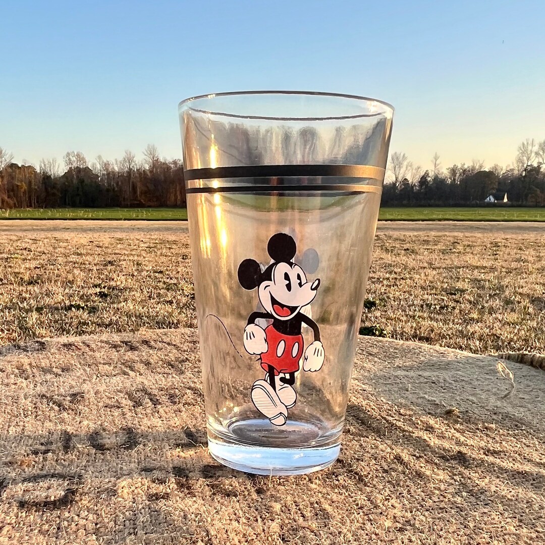Pint Glass Featuring Mickey Mouse Glass Tumbler - Walt Disney Micky ...