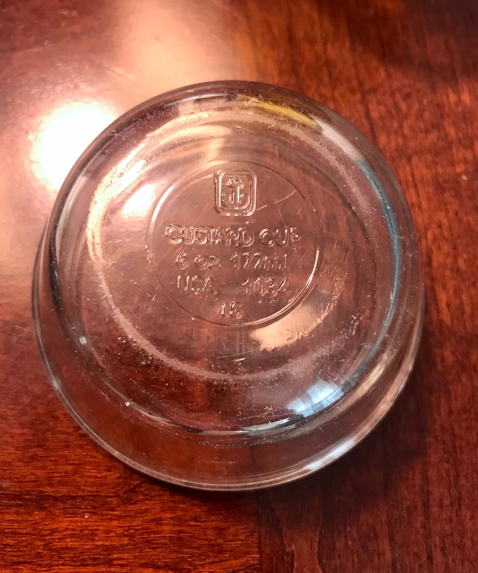 Small Clear Glass Cup Set of 6 Small Bowls By. Anchor Custard - Etsy