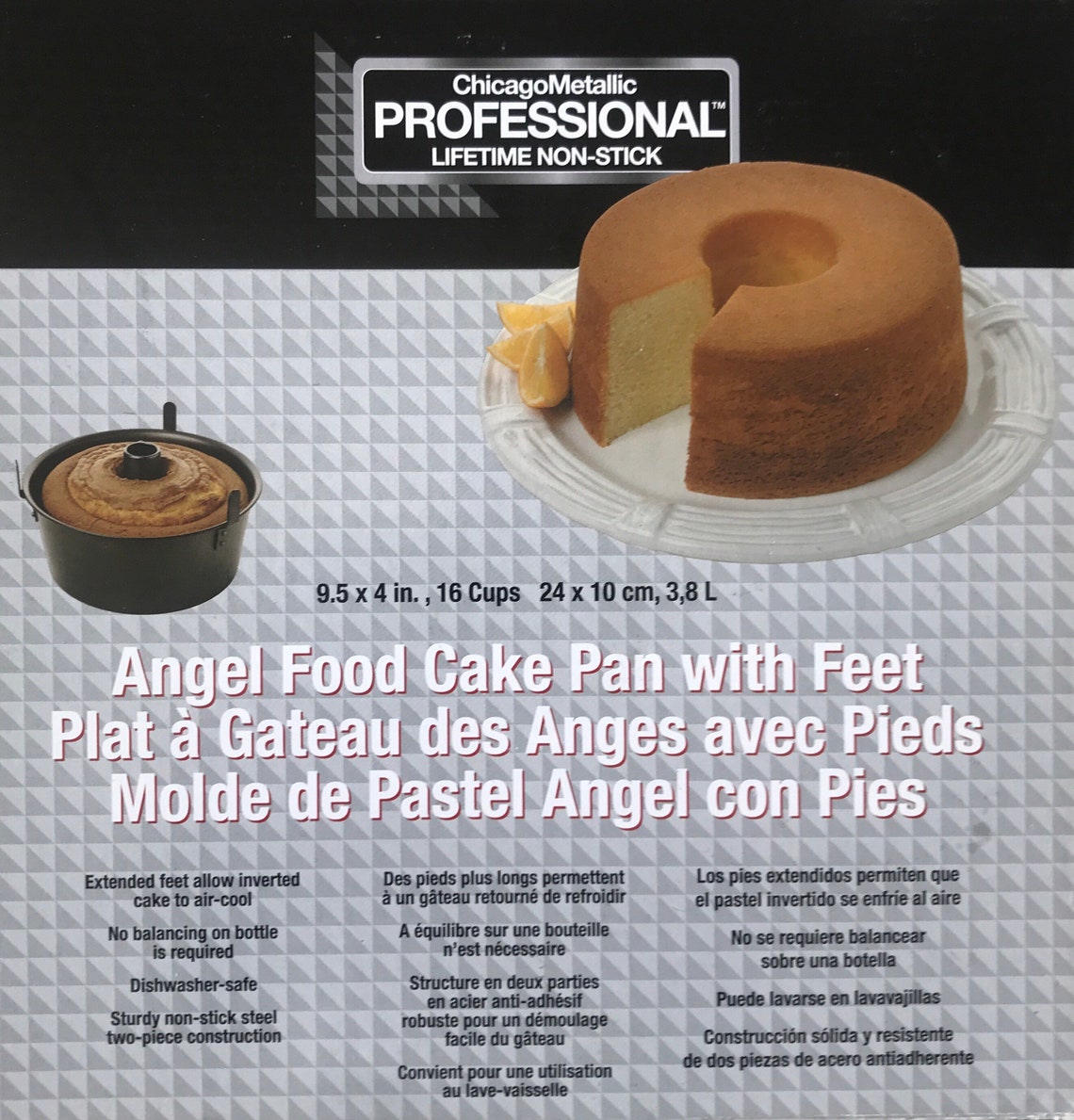 Footed Bundt Cake Pan Angel Food Cake Pan W/ Feet 9.5x4 16 - Etsy