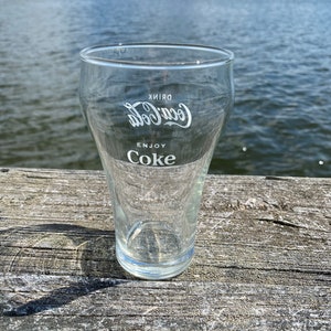 DRINK Coca-cola / ENJOY Coke Soda Fountain Bell-shaped Glass - Tumbler ...