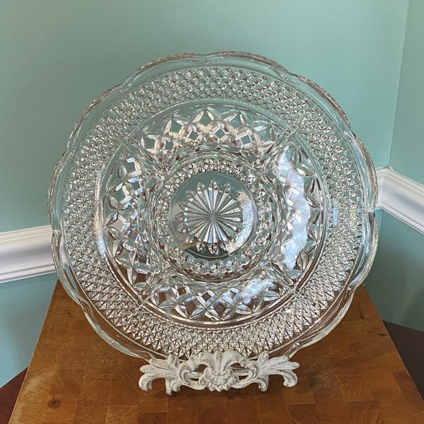 Cut Glass Tray - Etsy