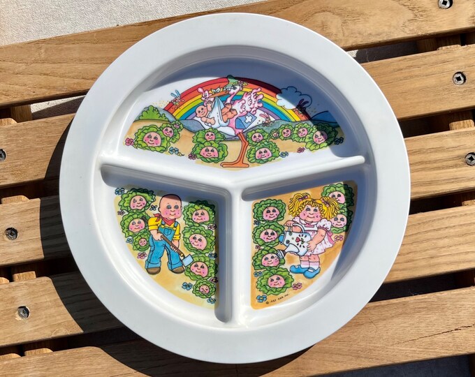 Cabbage Patch Kids Rare 1983 Vintage Plate Canbage Patch Kids Gardening ...