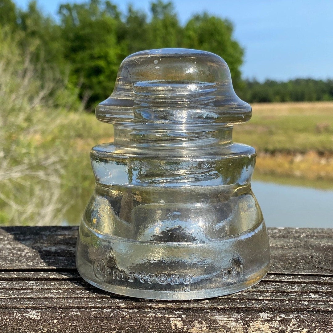 1956 Beehive Armstrong DPI Insulator Clear With Smooth Base CD 155 Mold ...