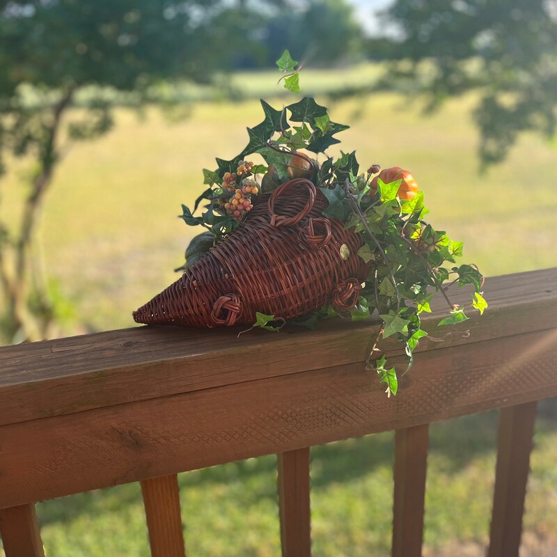 Cornucopia Basket - Etsy