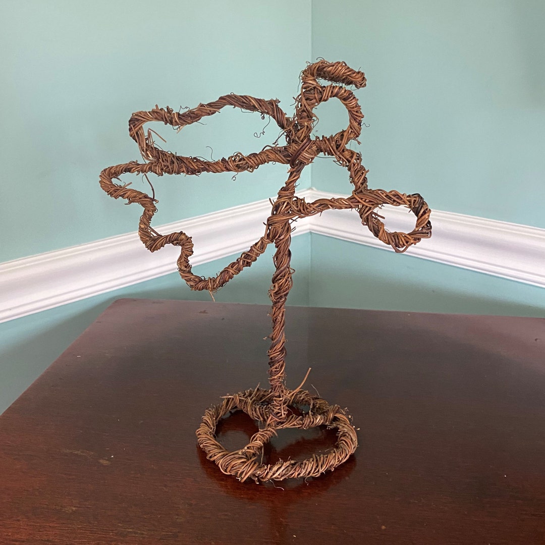 Grapevine Angel Sculpture – Woven Figurine, Christian Decor - Etsy