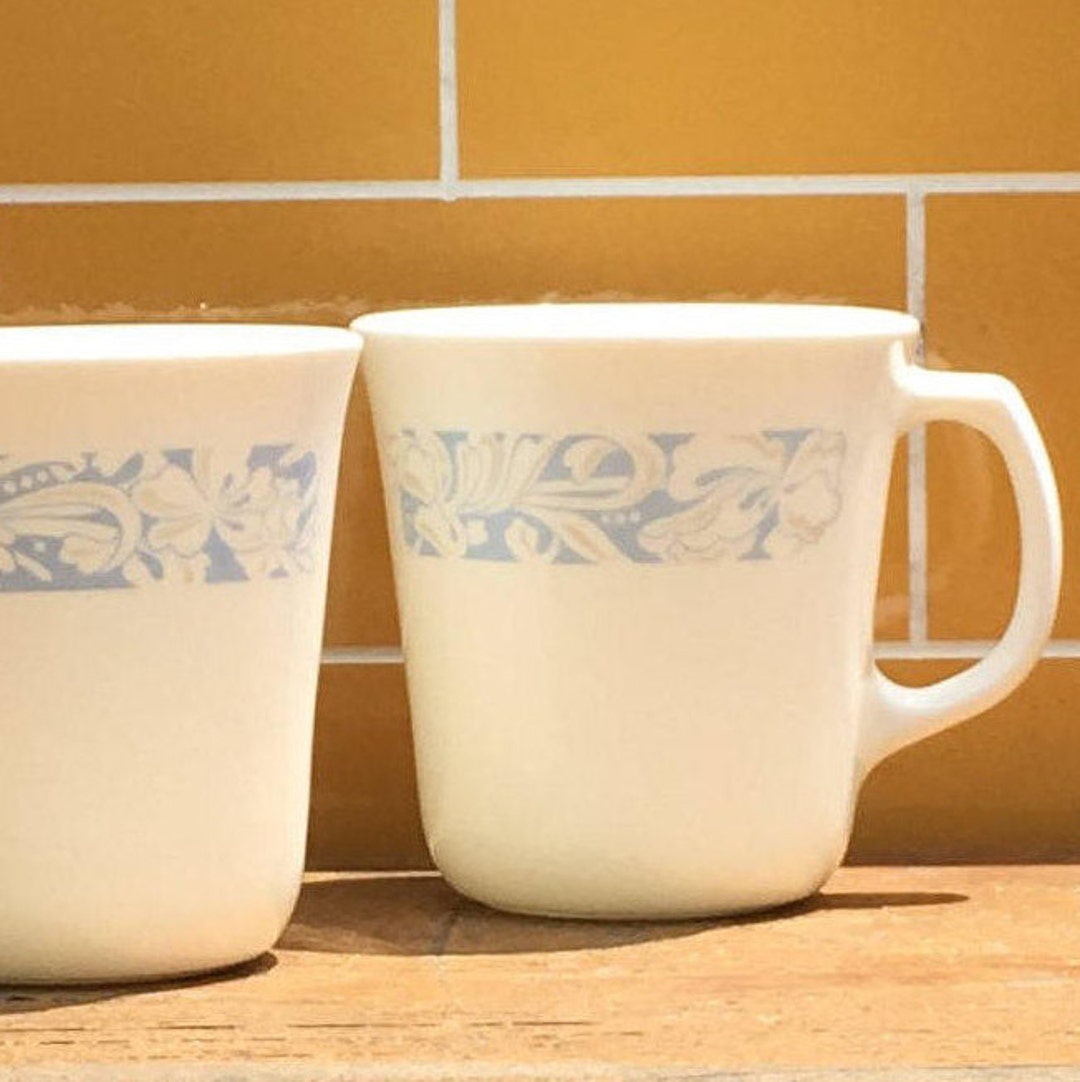 7pc Set 10oz Corning Mugs Sea and Sand Vintage Corning Coffee Mugs 10 ...