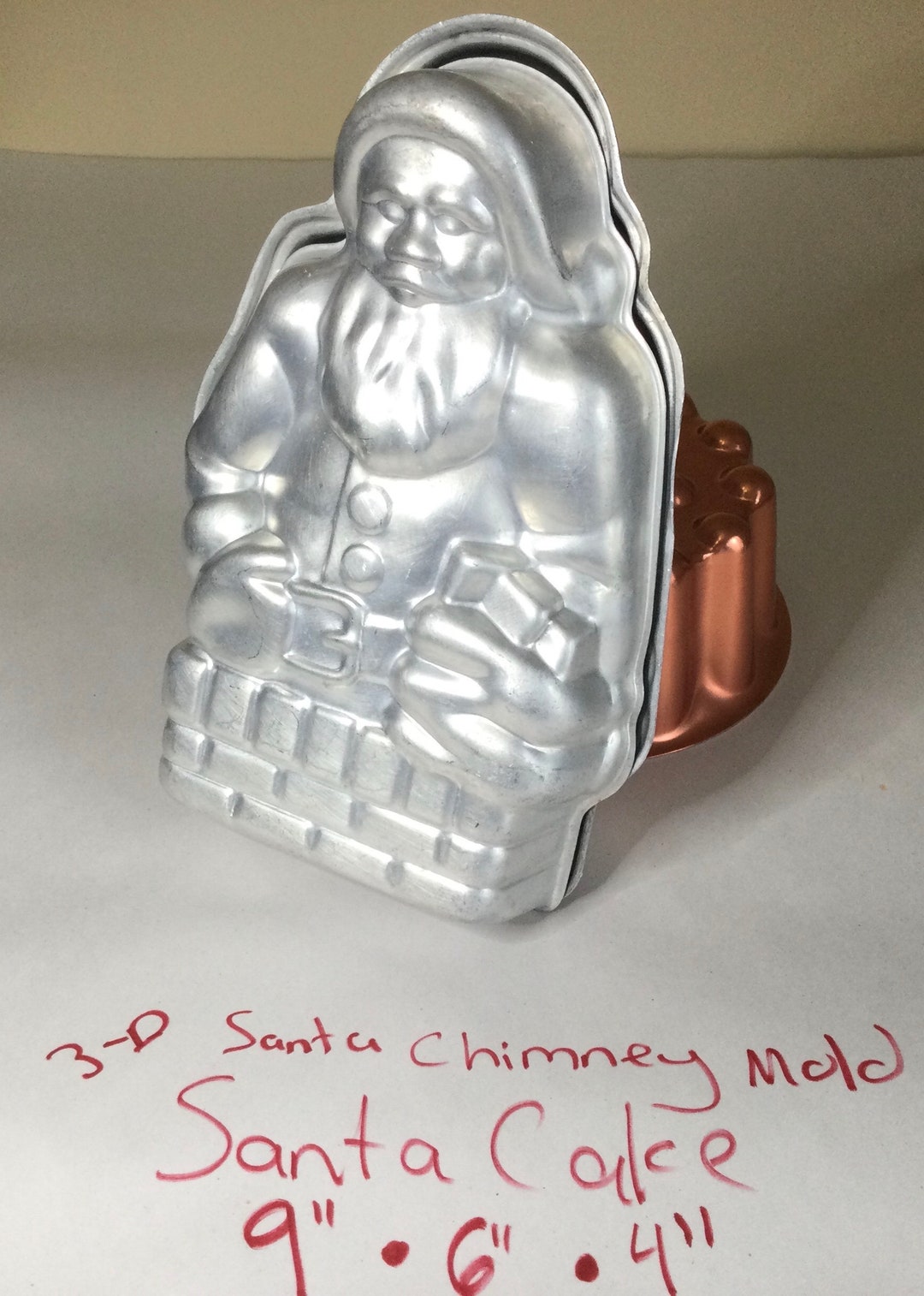 Santa Clause on Chimney 3-D Mold / Santa Clause Standing Mold - Etsy