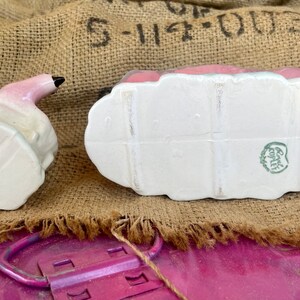 Vintage Royal Copley Lotus Flower Planter Pastel Bird Planter Ceramic ...