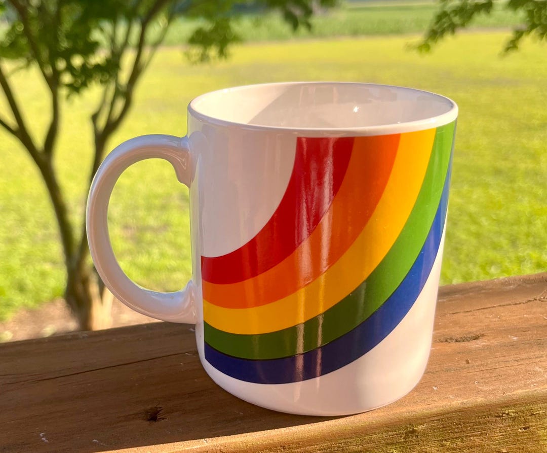 Rainbow Coffee Mug / Rainbow Coffee Cup / Rainbow Coffee Mug ...