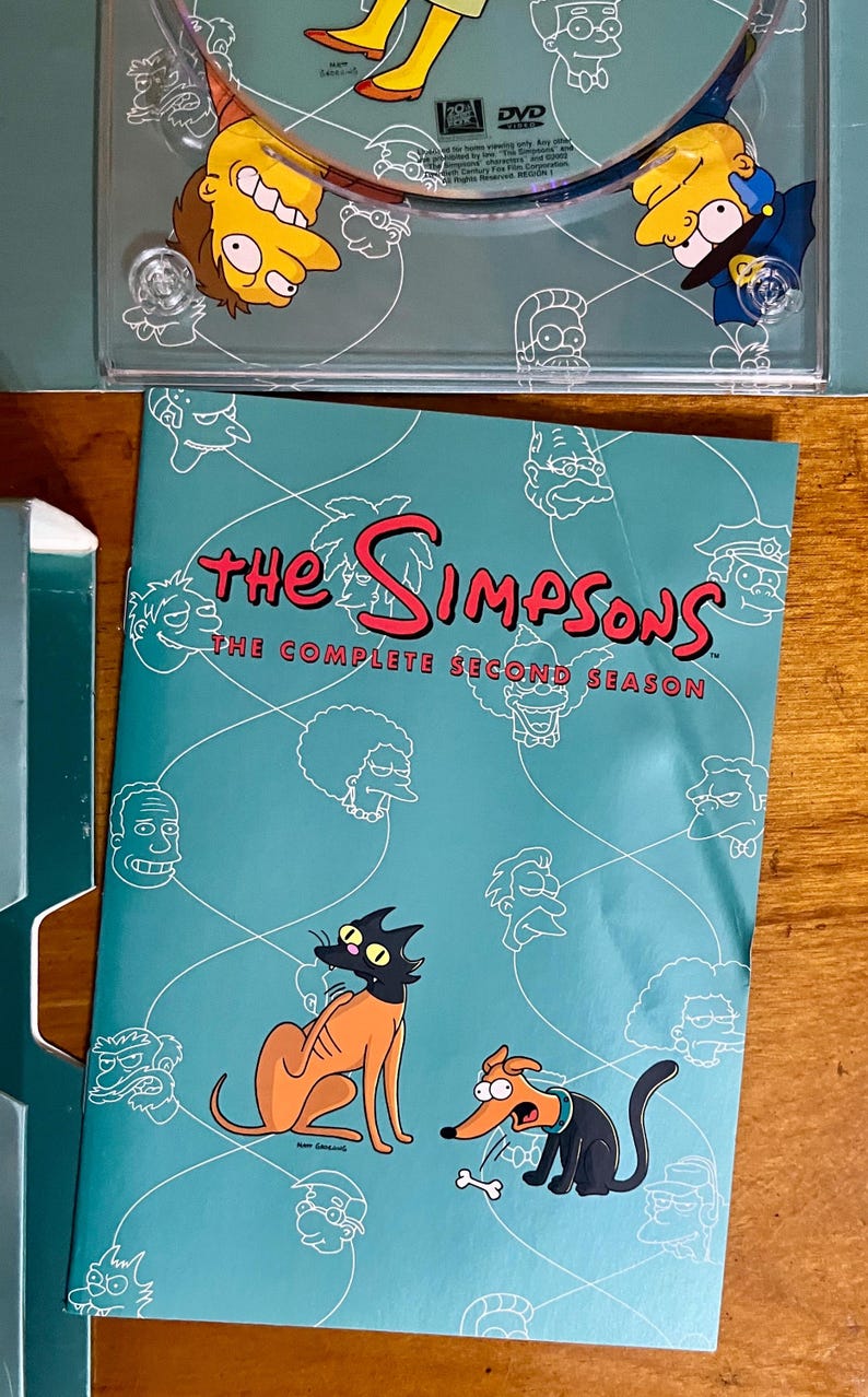 Vintage Simpsons DVD Set: the Complete Second Season Collector’s ...