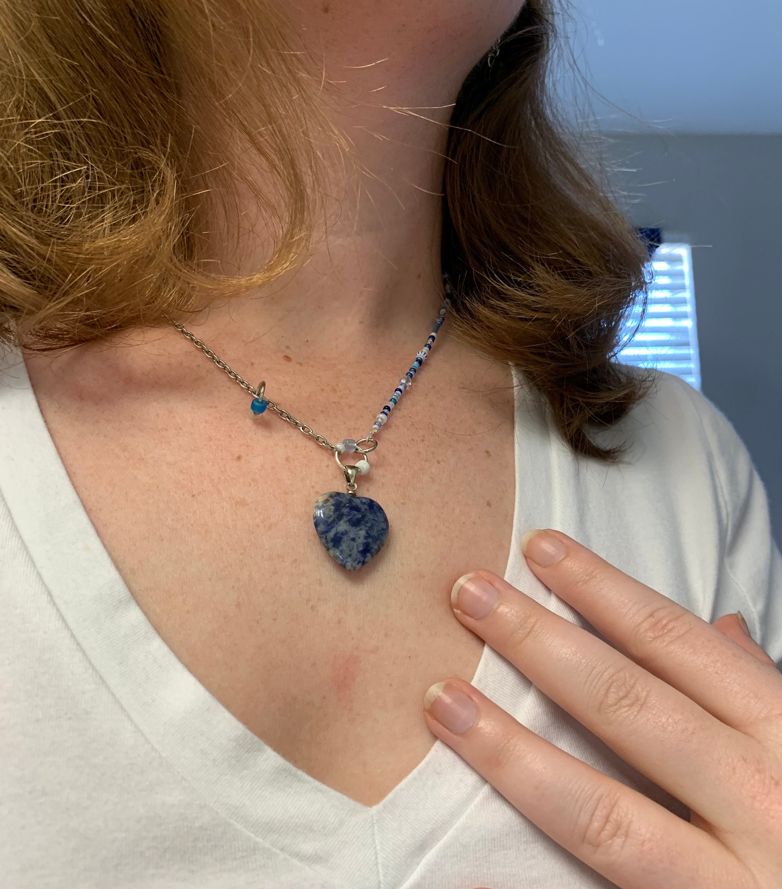 Blue Dream Charm Necklace - Etsy