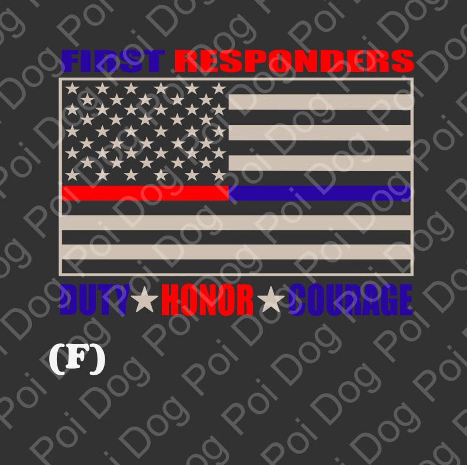Redline Firefighter and Red/blueline First Responder Car Decals - Etsy