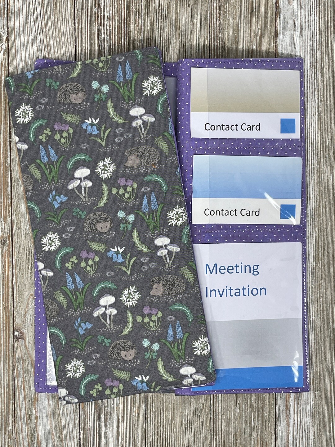 Woodland Hedgehog Tract Holder/ Tract Organizer With Pockets for ...