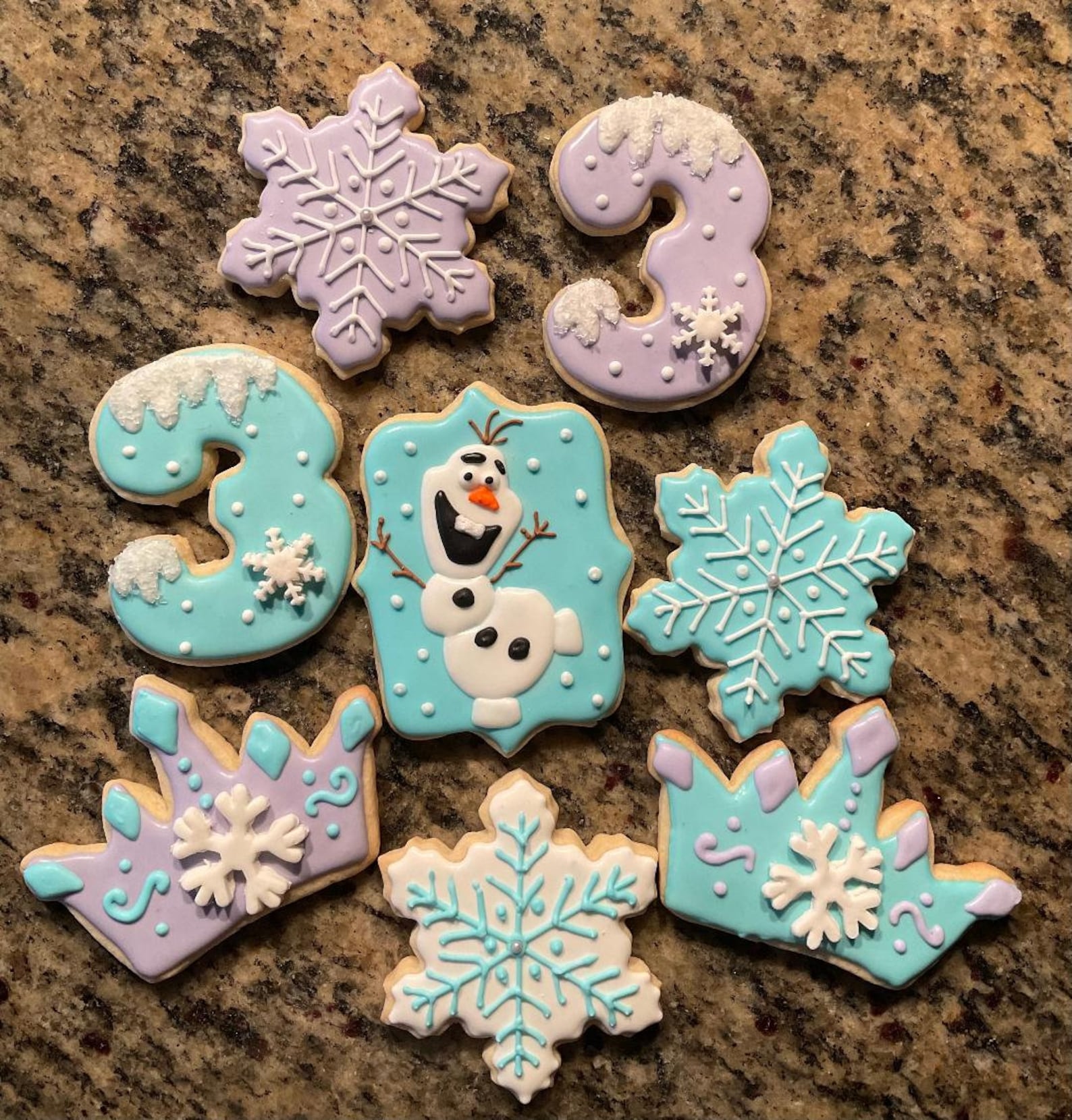 Frozen/winter Inspired Cookies - Etsy