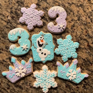 Frozen/winter Inspired Cookies - Etsy