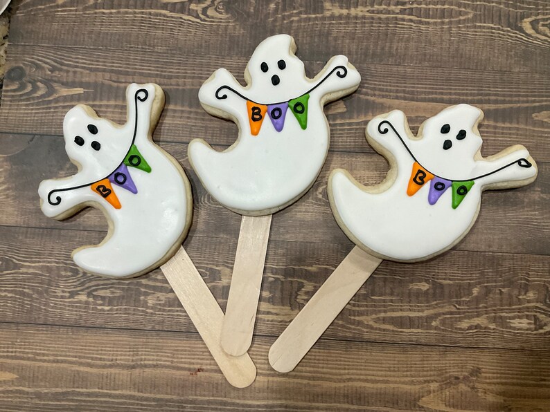 Ghost Cookie Pops - Etsy