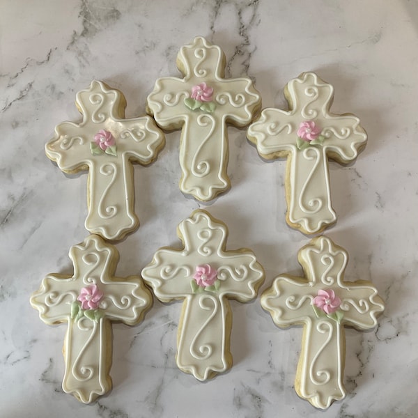 Cross Sugar Cookies - Etsy