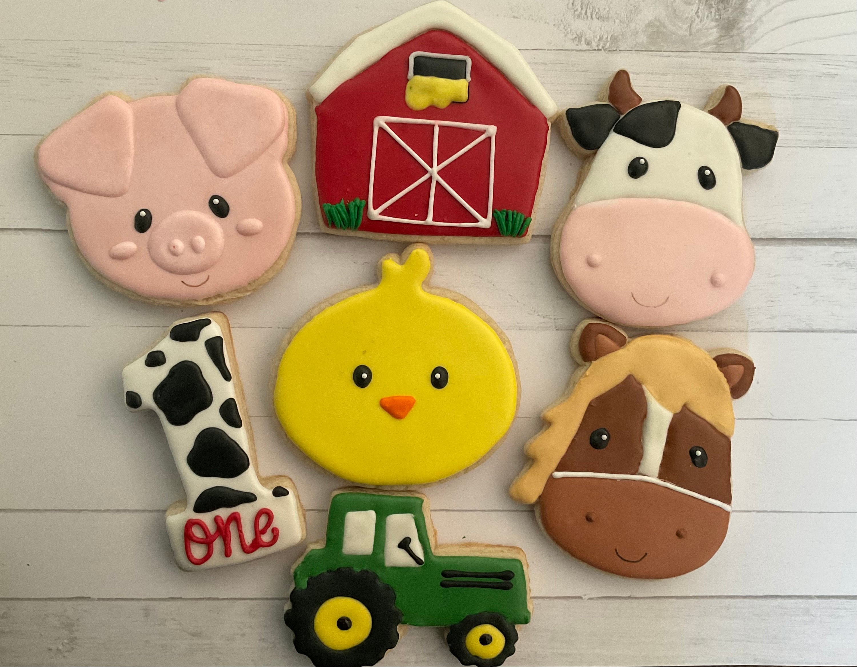 Farm Animal Cookies - Etsy