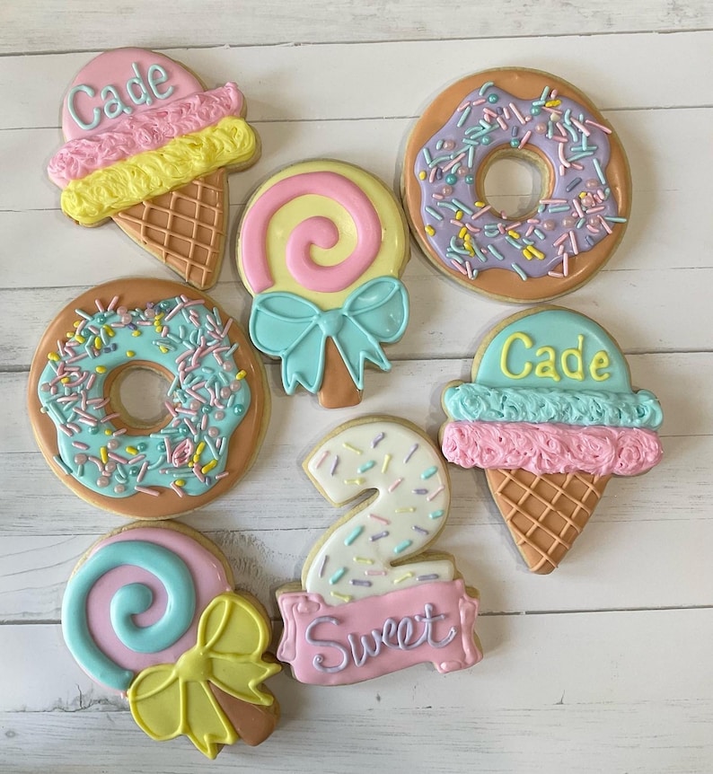 Ice Cream Cookies/ Two Sweet Cookies - Etsy
