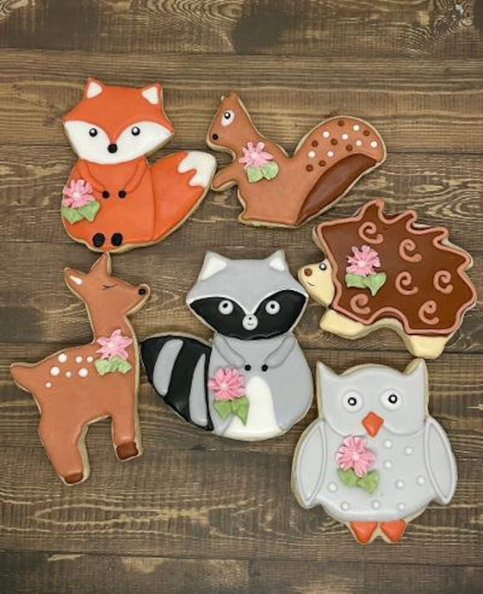 12 Woodlands Cookies/ Forest Animals - Etsy