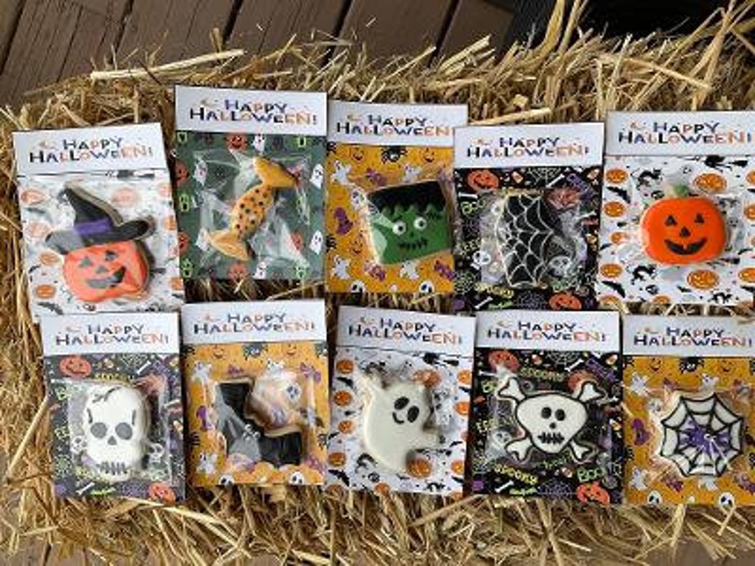 Halloween Mini Cookies With Cookie Cards - Etsy
