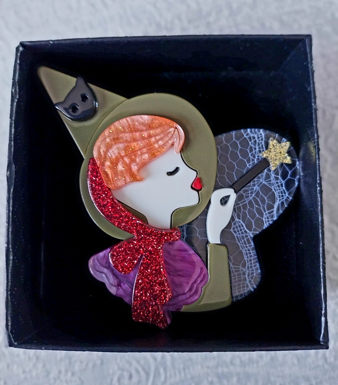 Quirky 3D Brooch-fairy Godmother / Retro Look and Very Cute Panto ...