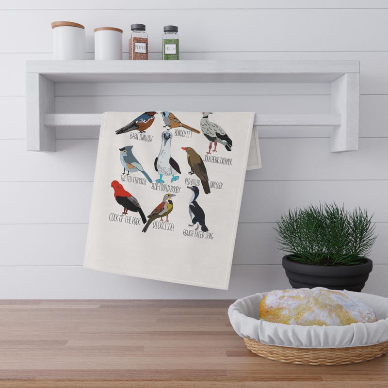 Cotton Bird Tea Towels - Etsy