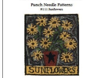Sunflowers for You Punch Needle Pattern - Etsy