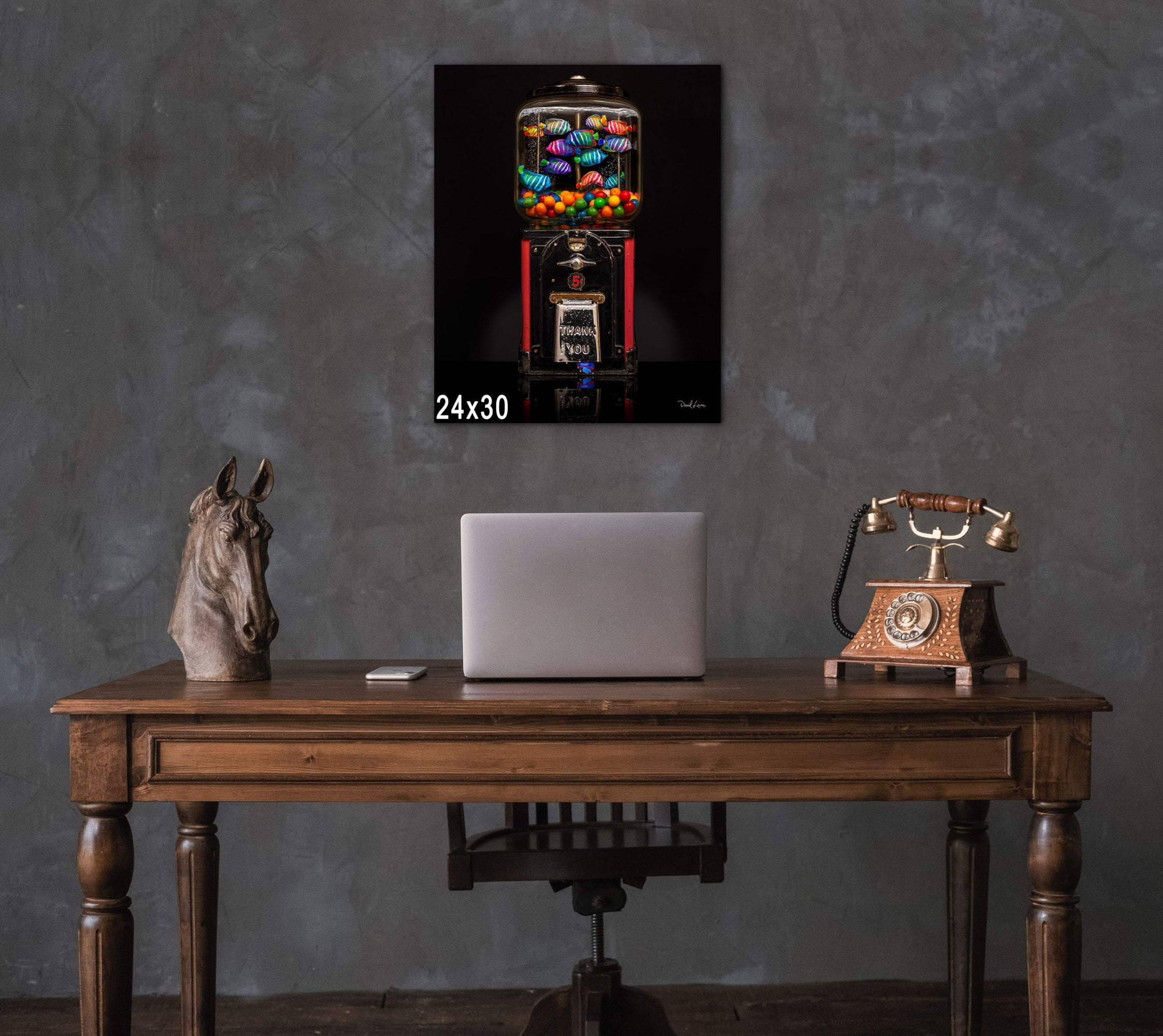 Retro Gumball Machine Composite Photograph. Vintage Gum Ball Fish ...
