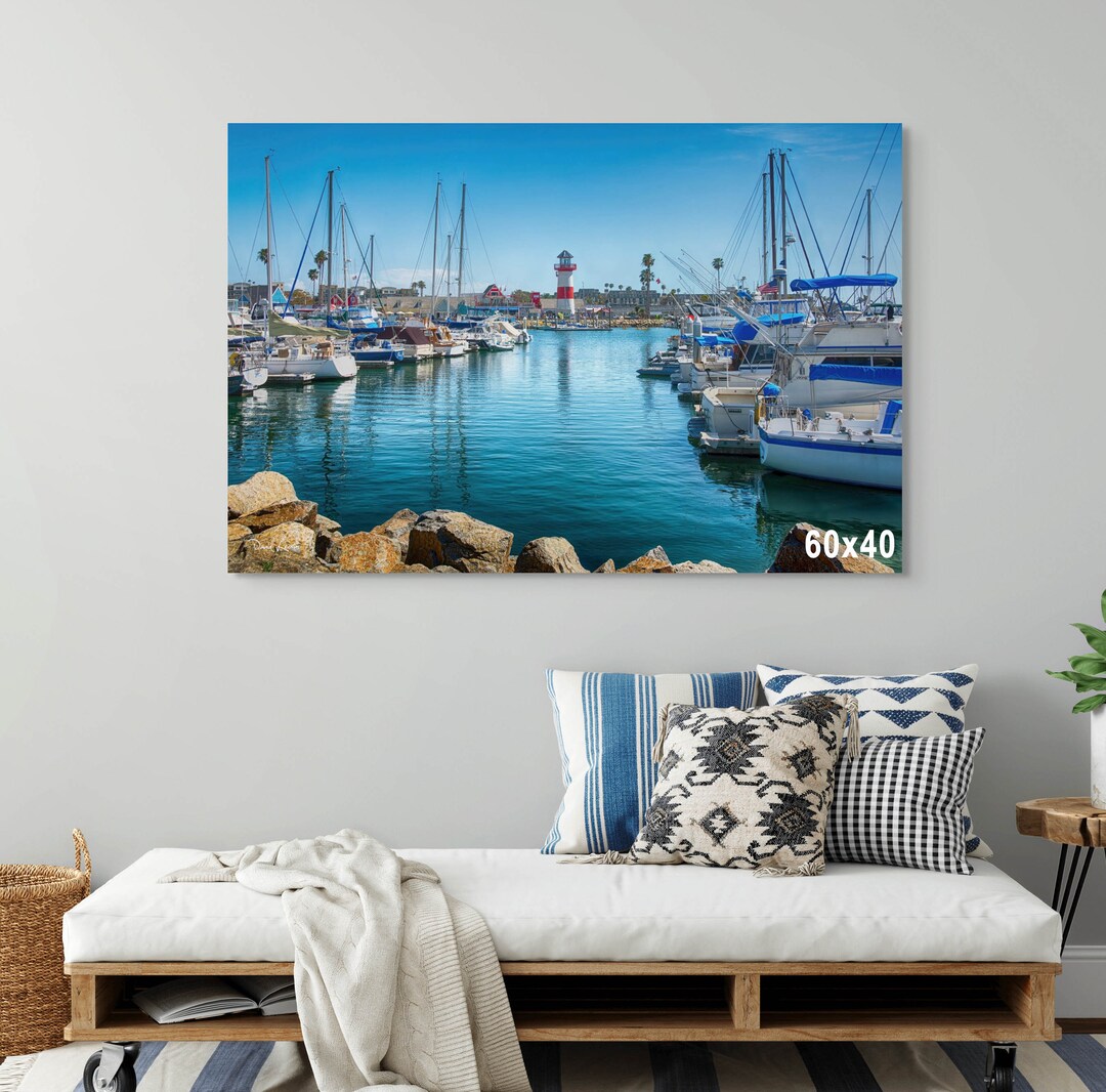 Oceanside Harbor, Lighthouse, Wall Art, Coastal Photography, Nautical ...