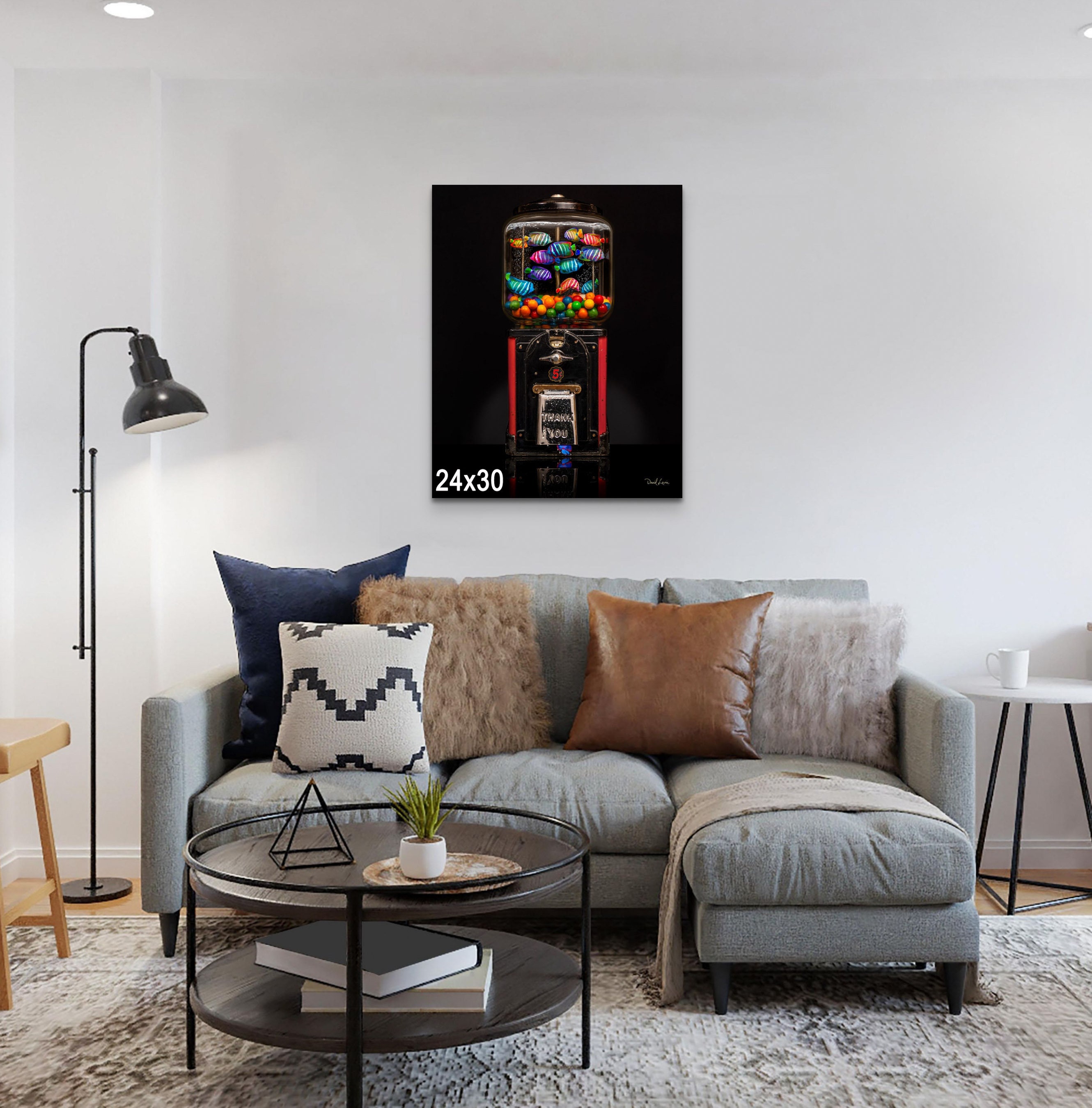 Retro Gumball Machine Composite Photograph. Vintage Gum Ball Fish ...